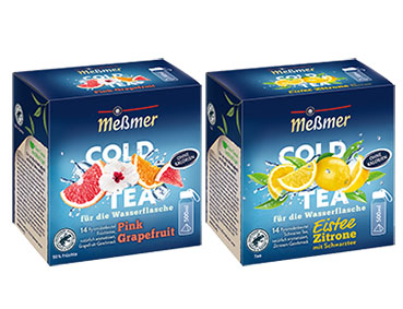 Neue COLD TEA Sorten von Meßmer: OTG